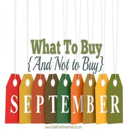 What To Buy {And Not To Buy} In September - A Mess Free Life